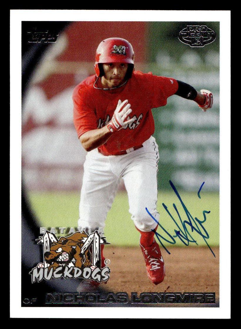 Nick Longmire signed auto 2010 Topps Pro Debut #300 Batavia Muckdogs | eBay