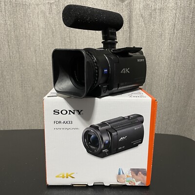 Sony FDR-AX33 4K Ultra HD Handycam Camcorder | eBay