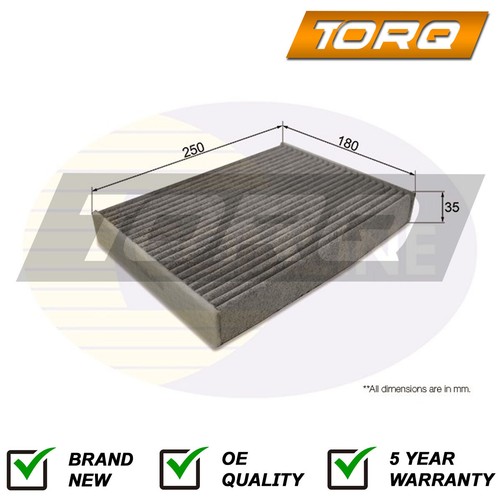 Cabin Filter Torq Fits Nissan Qashqai 2013- Renault Kadjar 2015- #2 ...