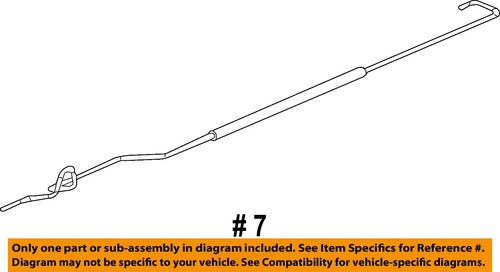2003-2007 Saturn Ion Trunk Lid-Torsion Bar Torque Rod Right 22707540 ...