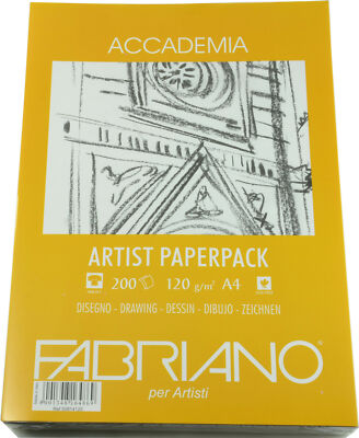 Papier Fabriano Accademia Artist Paper Pack 200 f. A4 120g | eBay