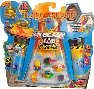 ATOMIC SERIES Mr. Beast Lab Swarms MEGA LAB PACK 12 Micro Figures READ ...