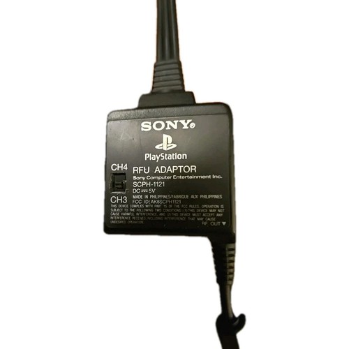 Official Sony PlayStation PS1 PS2 RF Adapter SCPH-1121 TV RFU Switch ...
