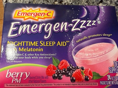 EMERGEN-Zzzz Nighttime SLEEP AID Melatonin Supplement Berry PM 24ct HTF ...