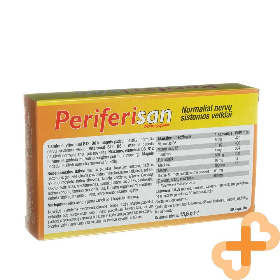 PERIFERISAN Supplement for Normal Nervous System Function 30 Capsules ...