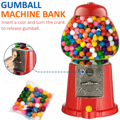 Gumball Machine – Bubble Gum Sweet Dispenser Mini Retro Candy Vending ...