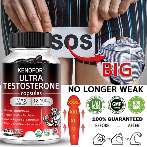 Ultra Testosteron Booster for Men, Energy & Endurance 30 to 120 ...