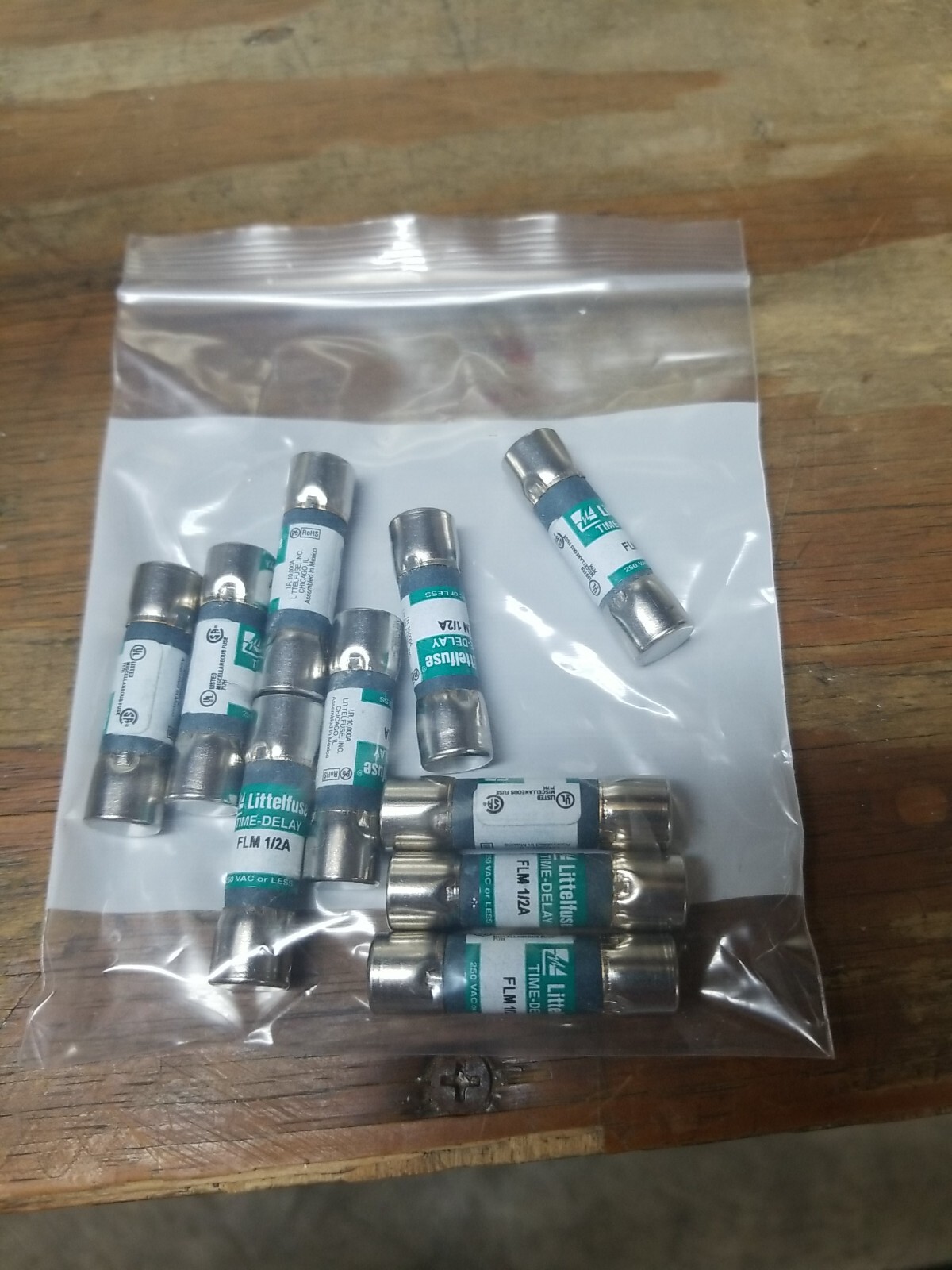 Package Of 10 Littelfuse Time Delay Fuses FLM 1/2A | eBay
