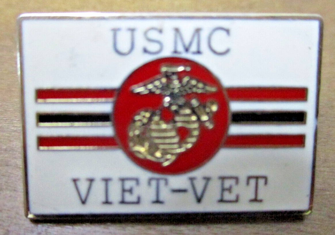 Vintage! USMC Viet-Vet ~Military Hat ~Lapel Pin~ Gold Tone! ~1 ...