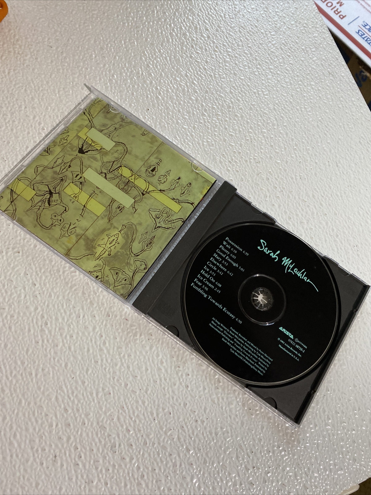 Sarah McLachlan : Fumbling Towards Ecstasy CD 78221872522 | eBay