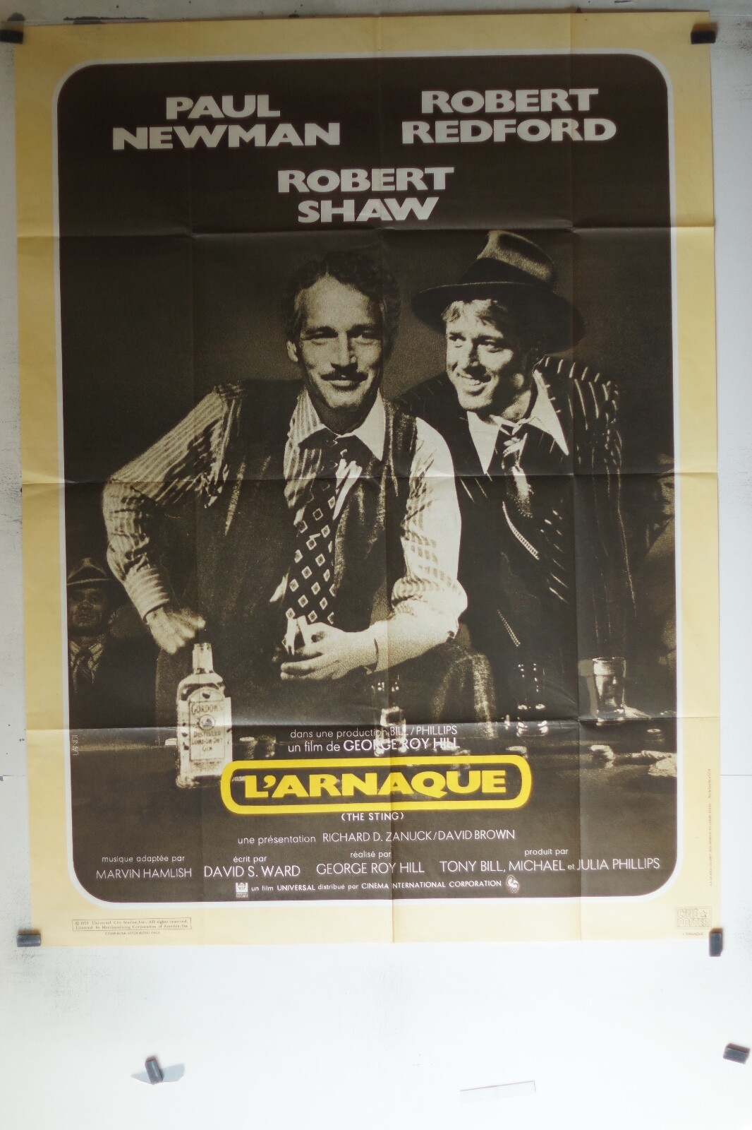 ARNAQUE (L’) ORIGINAL MOVIE POSTER 120x160 Paul Newman , Robert Redford ...