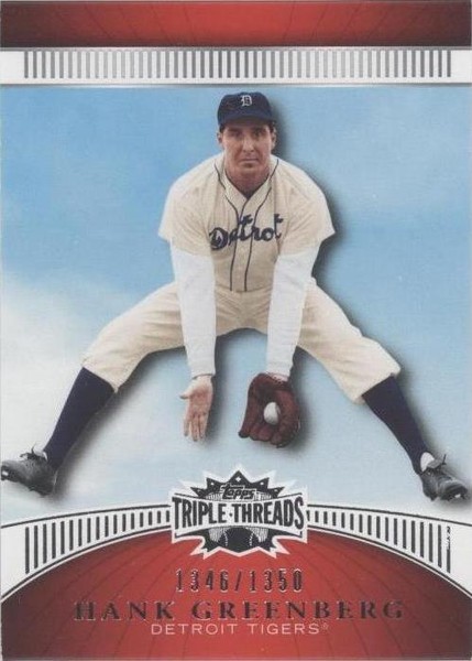 2010 Topps Triple Threads - #116 Hank Greenberg /1350 for sale online ...
