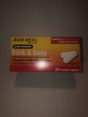 Assured Extra Strength Back & Body Aspirin/Our Choice U May Receive ...