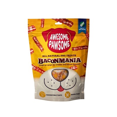AWESOME PAWSOME BACON MANIA DOG TREATS 500G | eBay