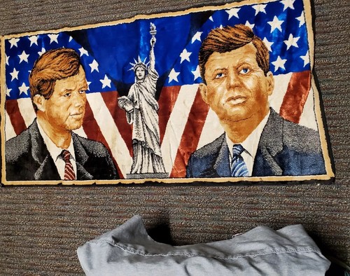 Vintage Kennedy Brothers rug, JFK RFK early 1960's | eBay
