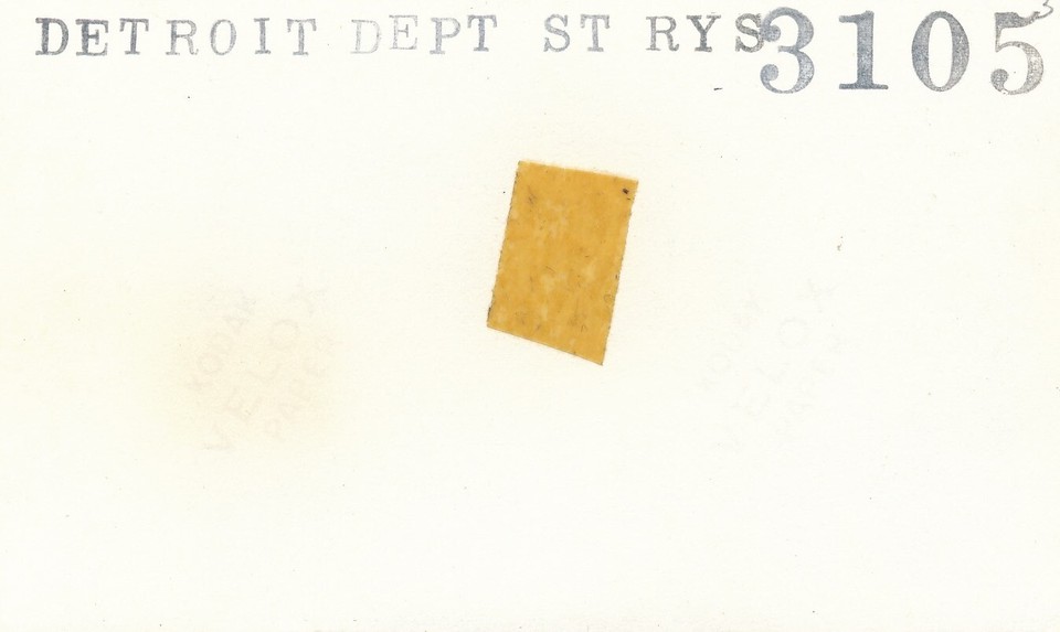 B&W Photo DSR #3105 Dept Street Railways Detroit 1930s Charlevoix | eBay