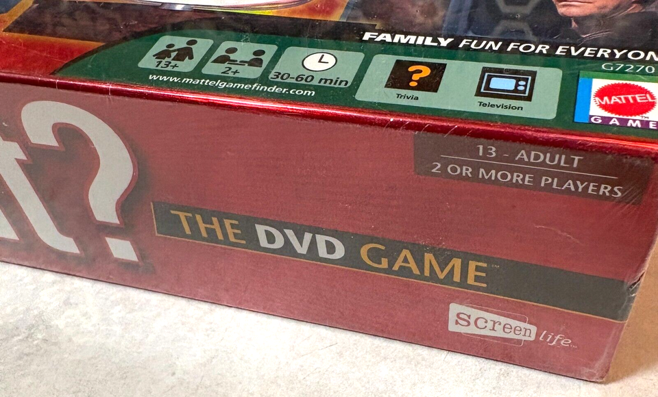 SCENE IT? The Dvd Game - TV Edition - Mattel Factory Sealed 27084180442 ...