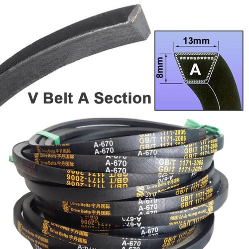 V Belt A Section A15-A47 Sizes 8*13mm Industrial LawnMower V Belt High ...