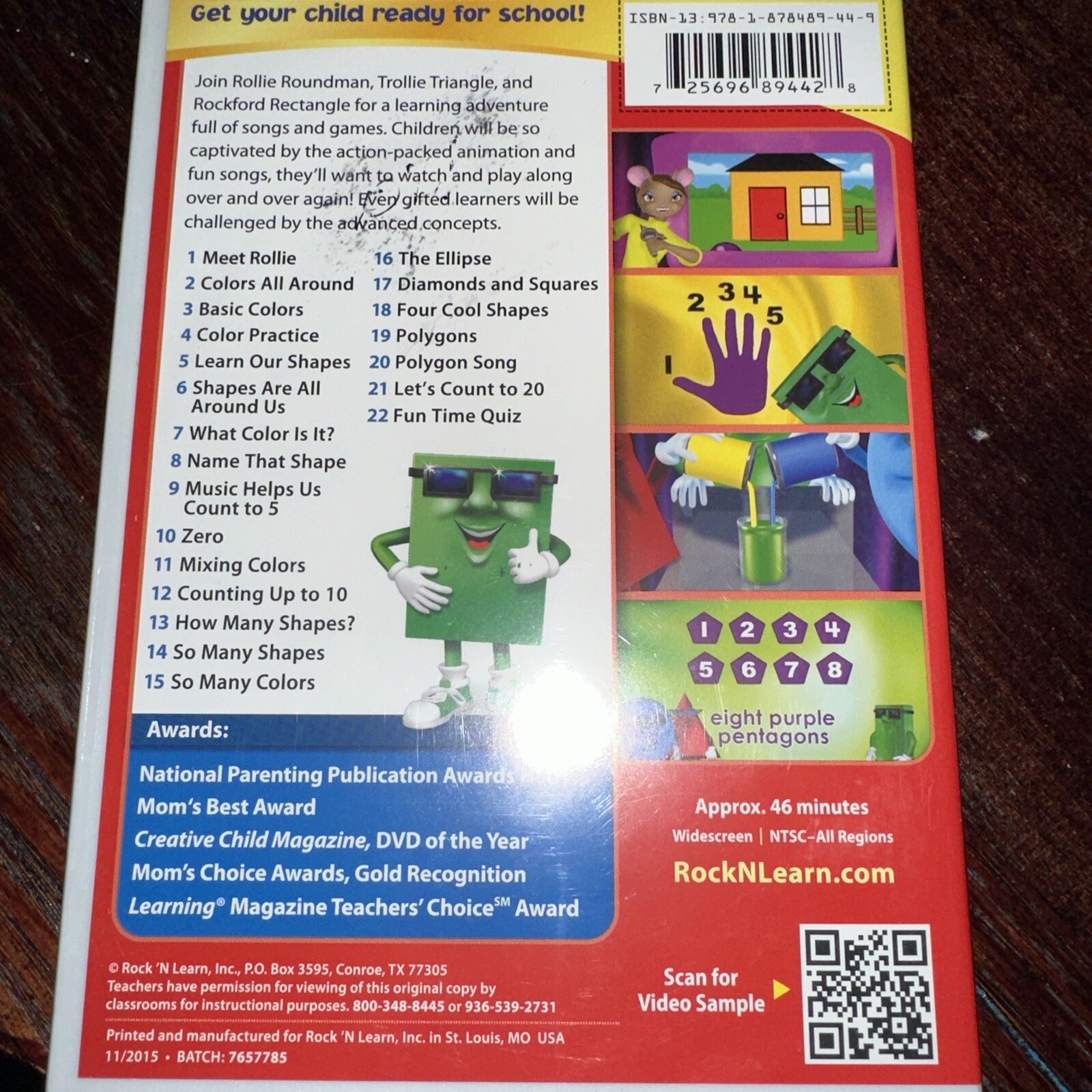 Rock N Learn: Colors, Shapes and Counting (DVD) for sale online | eBay