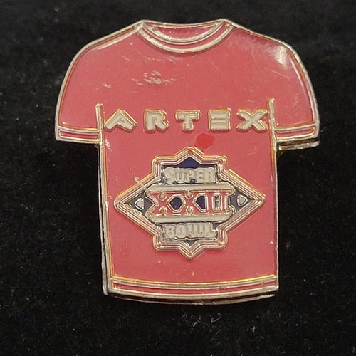 1987 ARTEX Resin Over Enamel Super Bowl 22 XXII Souvenir Event Lapel ...