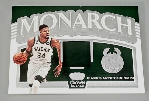 2022-23 Crown Royale Monarch Memorabilia #2 Giannis Antetokounmpo Game ...