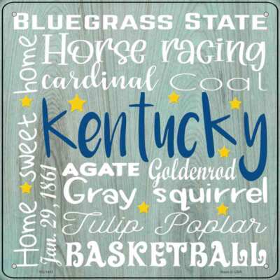 Kentucky Motto Novelty Metal Square Sign | eBay