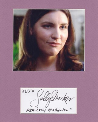 Sally Strecker - Lucy Heatherton (Lost) - RARE HAND SIGNED 10x8 ...