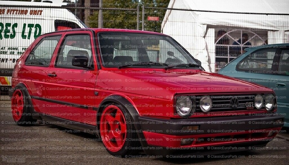 VW Golf MK2 2 GTI 16V Rabbit G60 Euro Headlight grill Hella STYLE ...