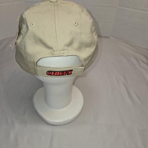 Kansas City Chiefs Hat NFL Logo Tan Beige Adj Strap Vintage Trade Mark ...