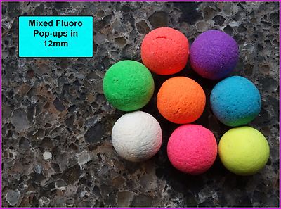 MIXED COLOUR POP-UPS BOILIES, 12mm. UNFLAVOURED OR FLAVOUR & DIP | eBay UK