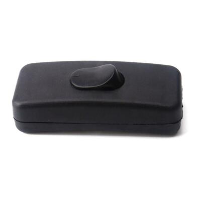 Inline Switch Black White For Table Standard Lamp Cord Rocker Electric ...