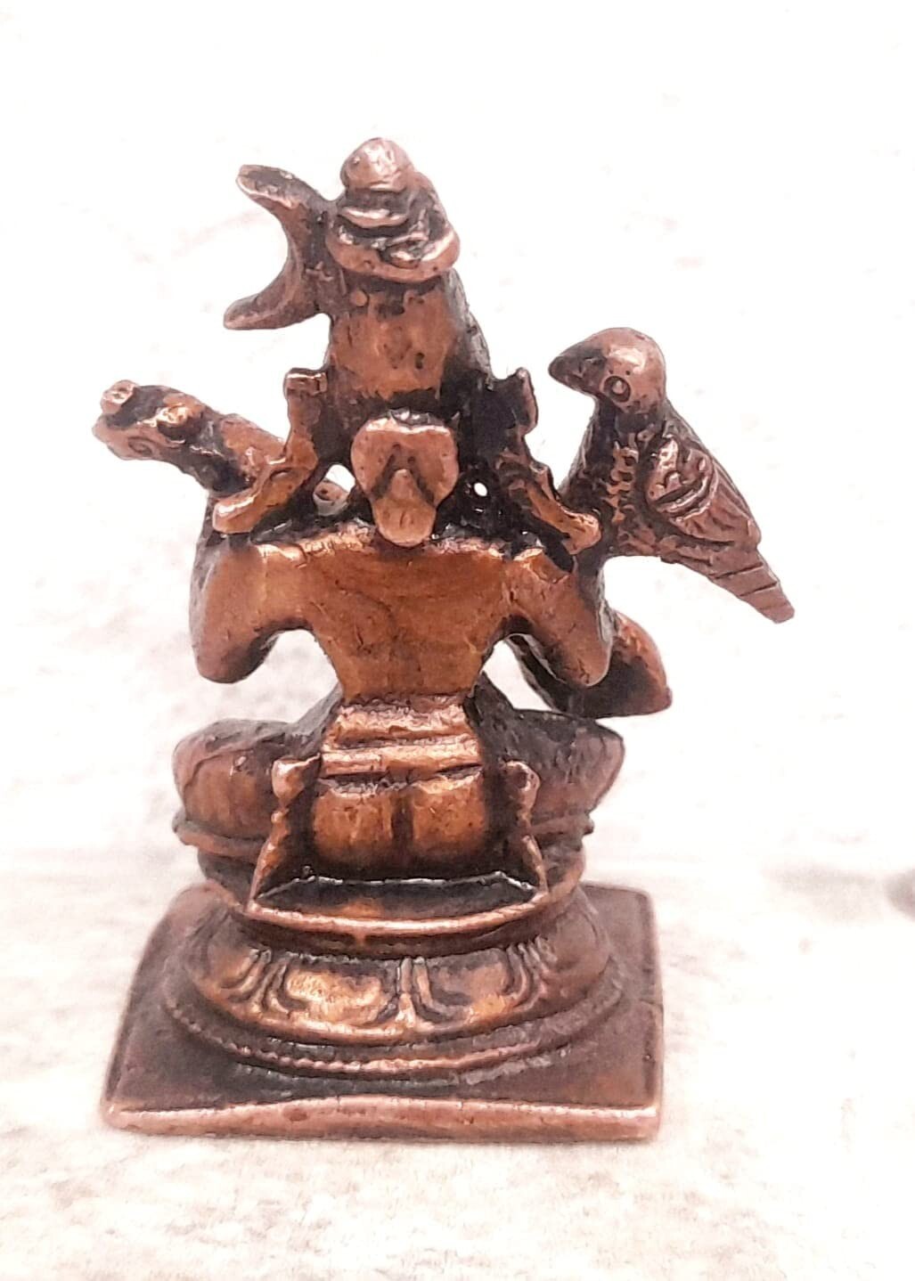 Copper Handmade Goddess Raja Matangi Idol Statue Rich Patina Antique ...