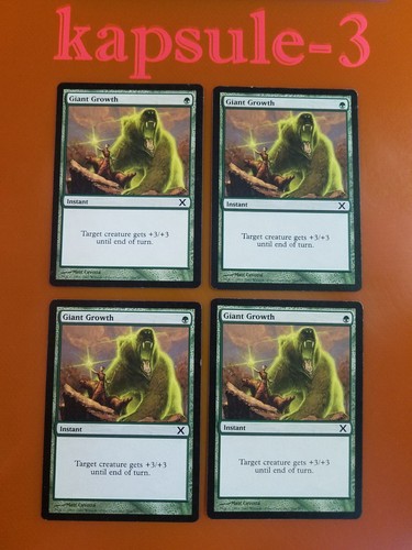 4x Giant Growth | 10th Edition | MTG Magic Cards | eBay