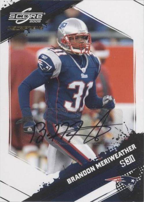 2009 Score Inscriptions - Brandon Meriweather #171 Autographs /499 (AU ...