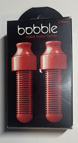 Bobble Replacement Water Filter Red 2-Pack Brand New 814547011128| eBay