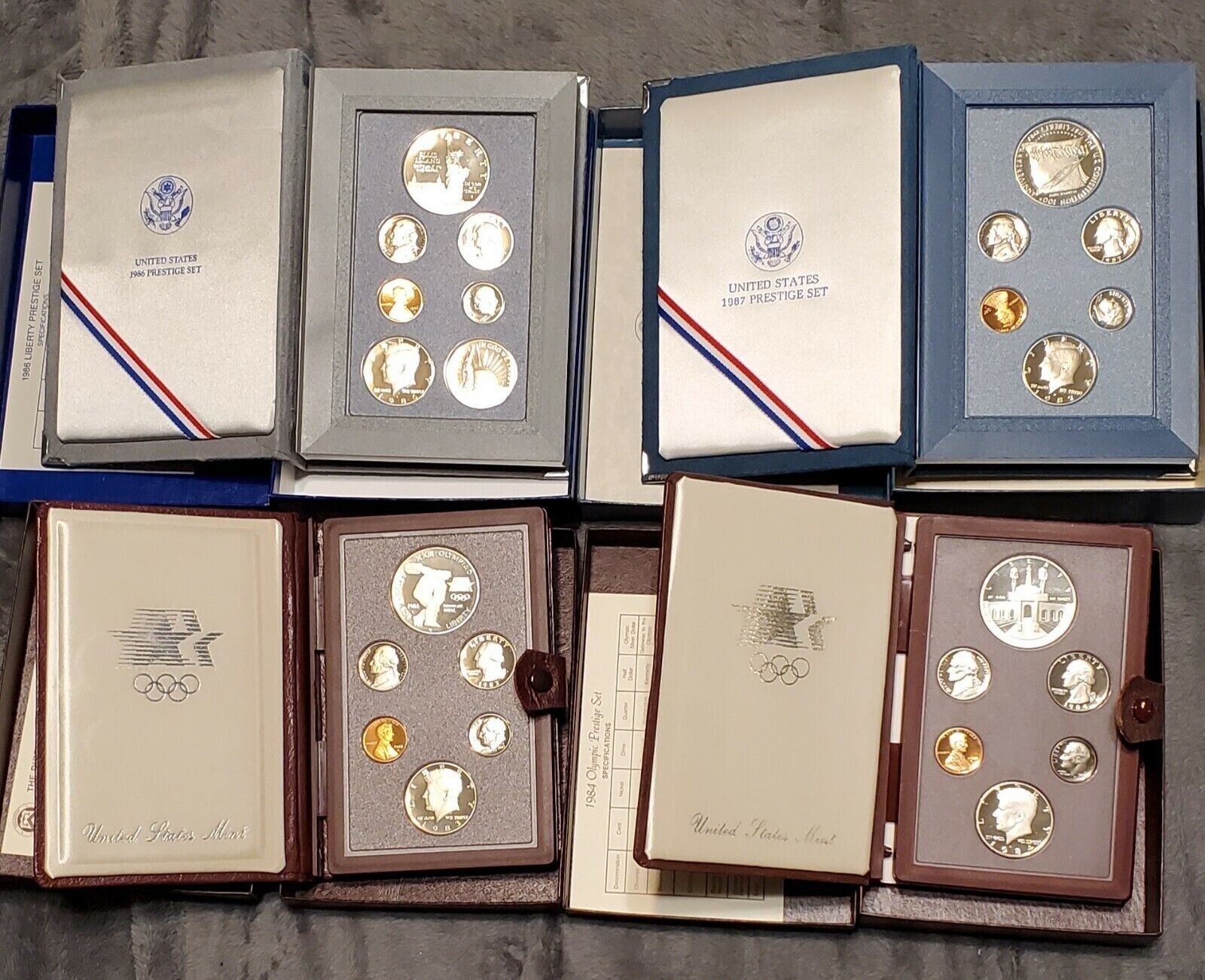 1983 THRU 1997 COMPLETE PRESTIGE PROOF SETS IN THERE OGP! | eBay