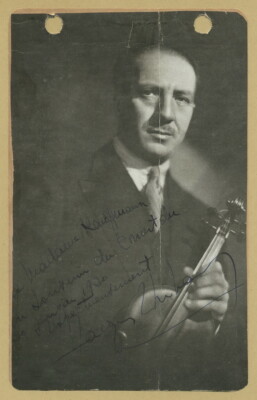 Jacques Thibaud (1880-1953) - French violinist - Rare signed photo ...