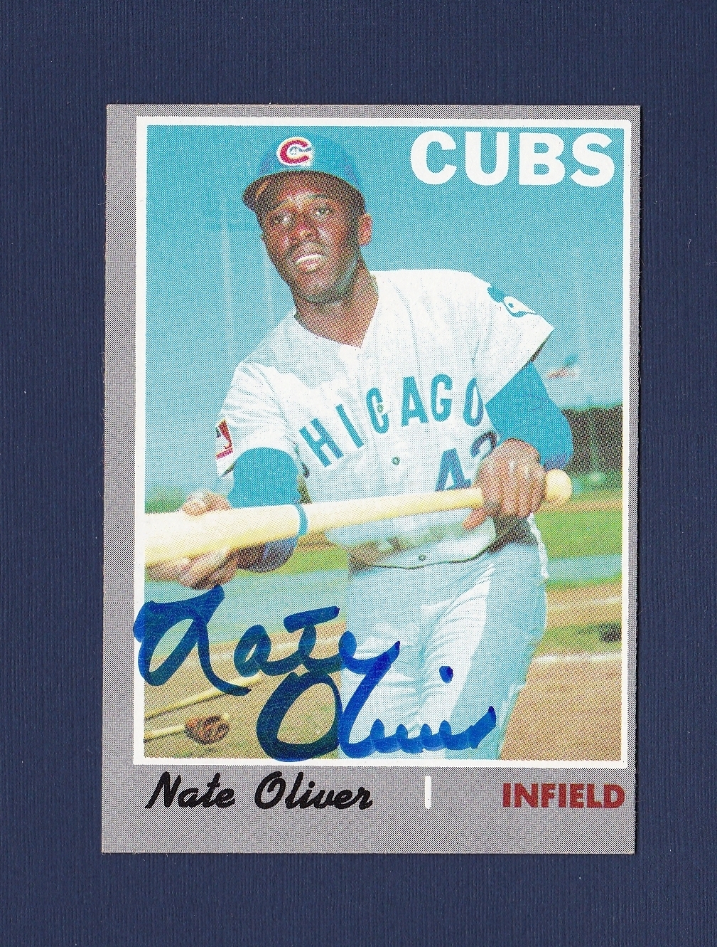 Nate Oliver signed Chicago Cubs 1970 Topps baseball card | eBay