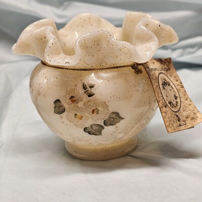 Vintage Signed Fenton Glass Romance Collection Vase | eBay