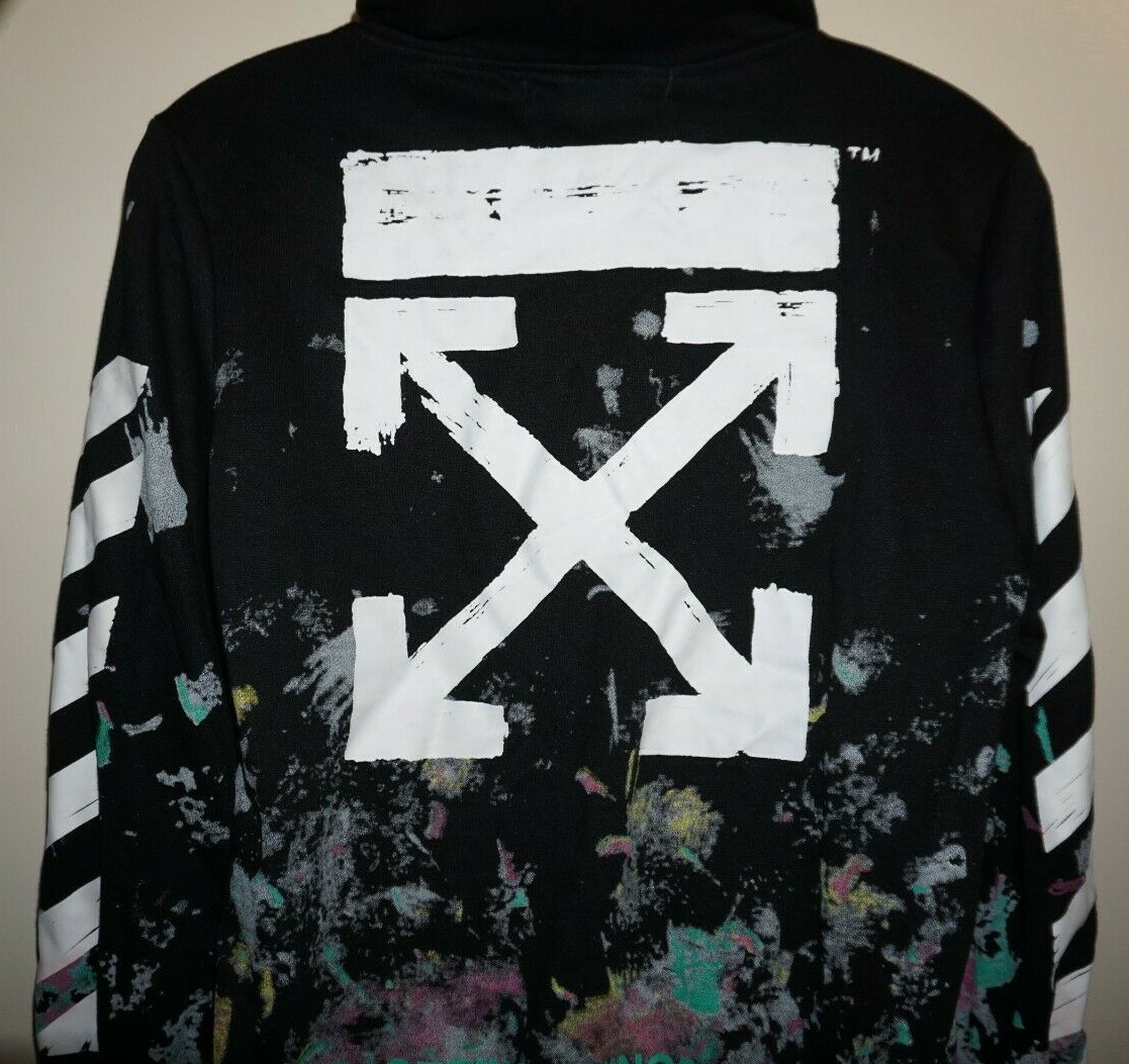 Off-White Multicolor Black Hoodie Virgil Abloh Seeing Things Off-White Multicolor Black Hoodie Virgil Abloh Seeing Things