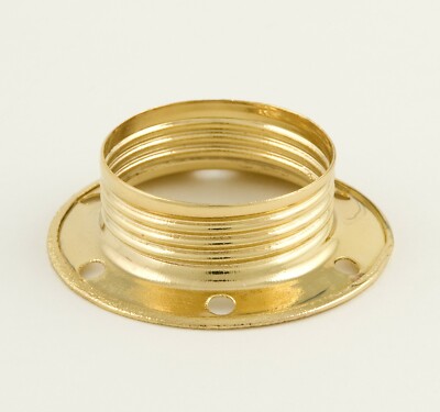 Small Brass Shade Ring for SES E14 Light Lamp holders with Threaded ...