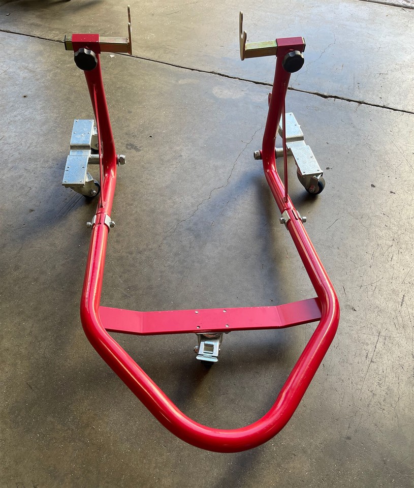 Motorcycle Sport Bike ATV Stand Front Rear Wheel Stand Combo Swing Arm ...