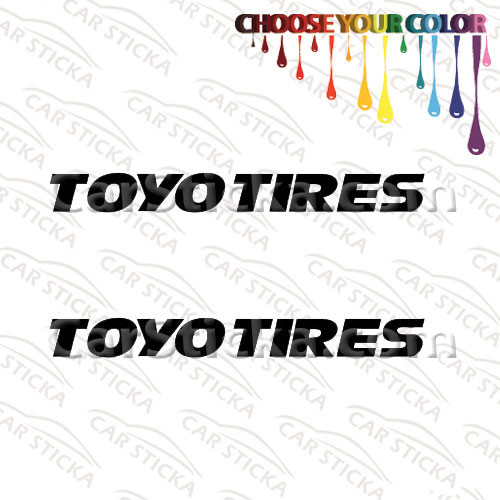 2 of 8" Toyo Tires racing car truck bumper window vinyl sticker decal ...
