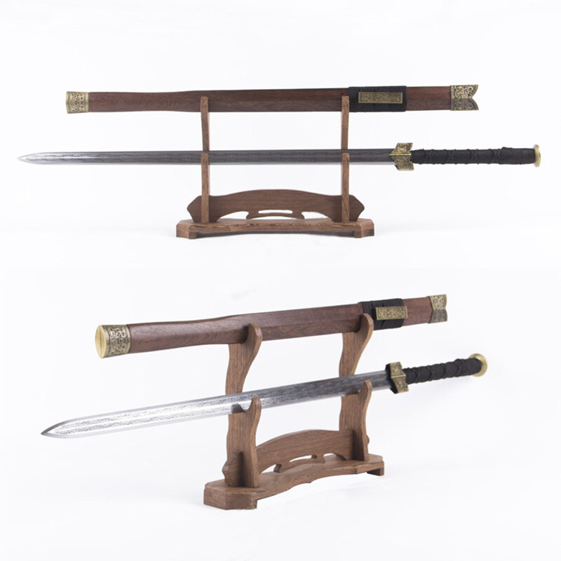 Japanese Samurai Sword Holder Stand Wakizashi Katana Bracket Wood Rack ...