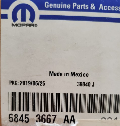 Genuine Mopar Folding Top Mechanism Left 68453667AA 2018-2022 Jeep ...