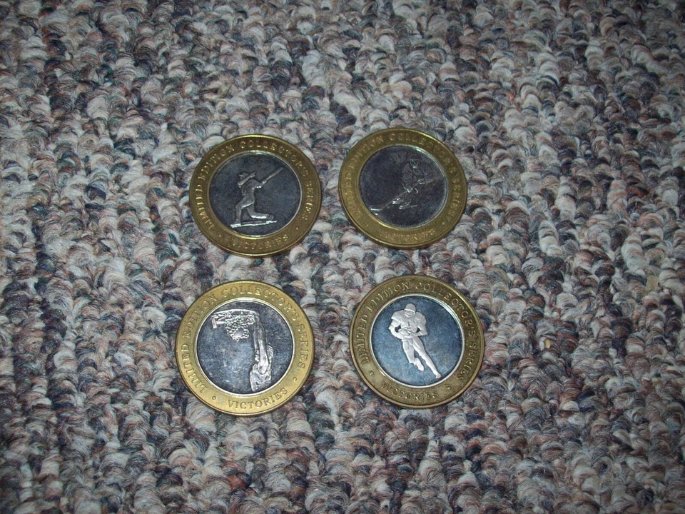 Lot Of 4 Casino Limited Edition Collectors Series .999 Fine Silver ...