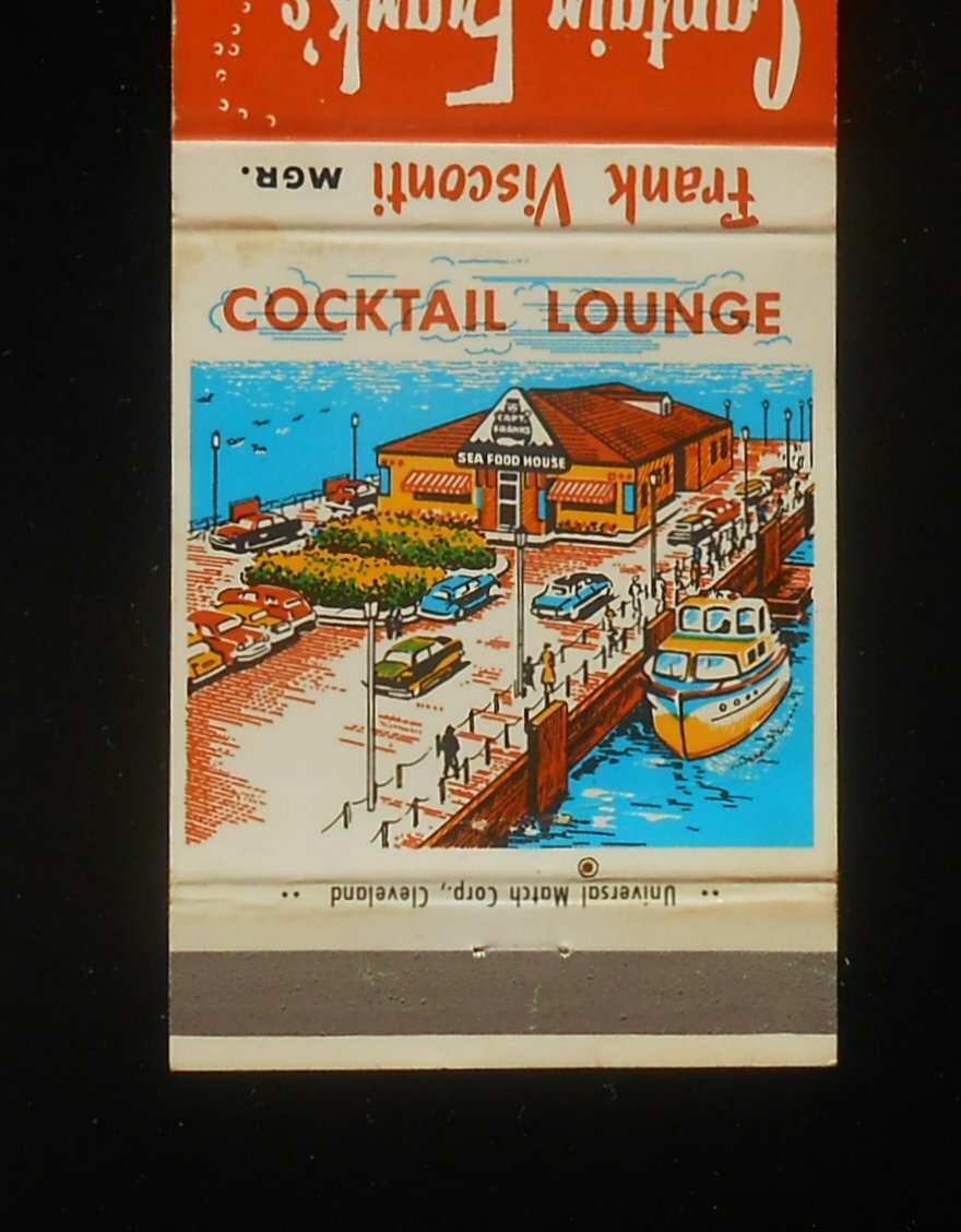 1950s Captain Frank's Sea Food House Frank Visconti Pier Cleveland OH ...