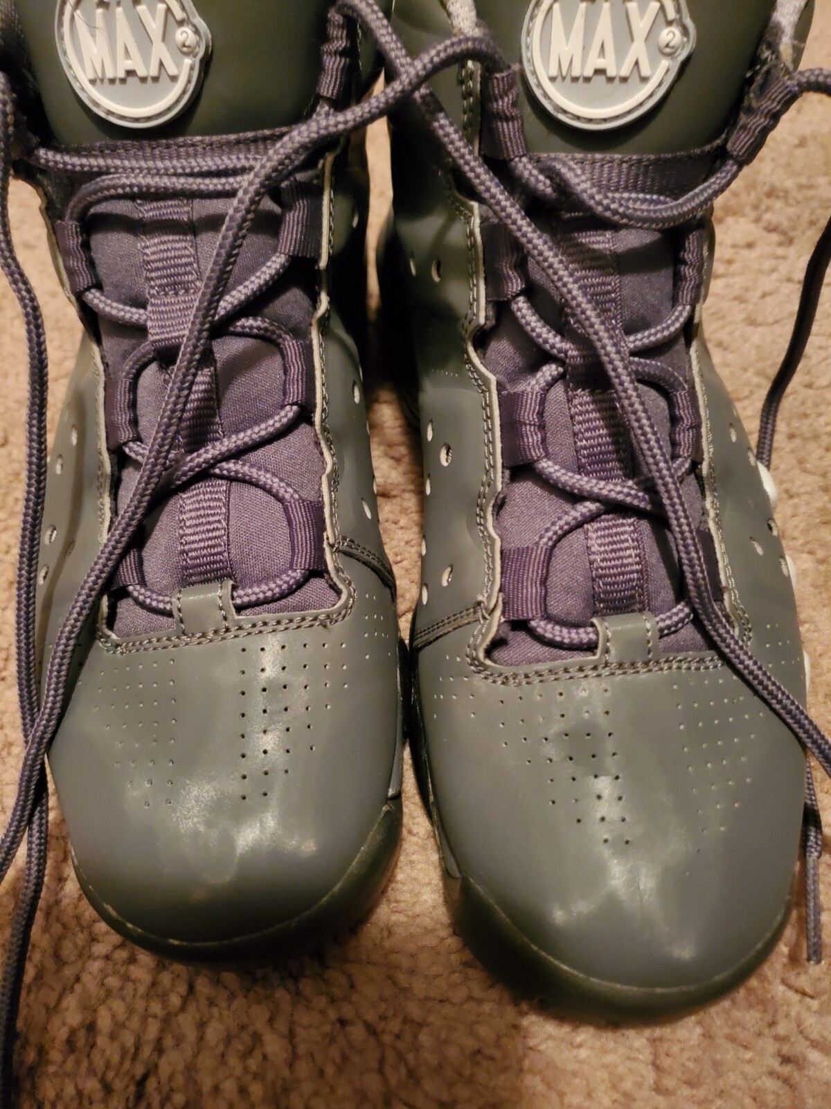 Nike Air Max Barkley Dark Grey/Dark Grey-White Wolf Grey Size 5.5 Y/ 7 Women's | eBay