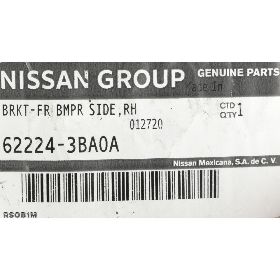 OEM 2012-2019 Nissan Versa Front Bumper Cover Mounting Bracket NEW ...