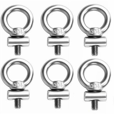 4 / 6 Pcs Kayak Rail Track Mount Tie Down Eyelet Accessories Quick ...